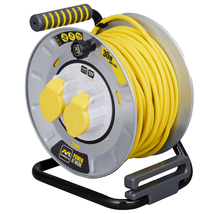 16 amp 2 - Gang 30 M Cable Reel 110V - Dry Yeti